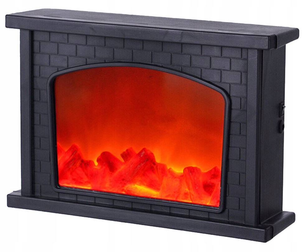 KOMINEK LED LAMPION Z OGNIEM Z EFEKTEM PŁOMIENIA LAMPA DEKORACJA • Cena ...