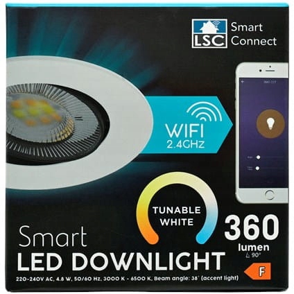 Oczko podtynkowe LSC Smart Connect 4,8W 360lumenów biały (150022 ...