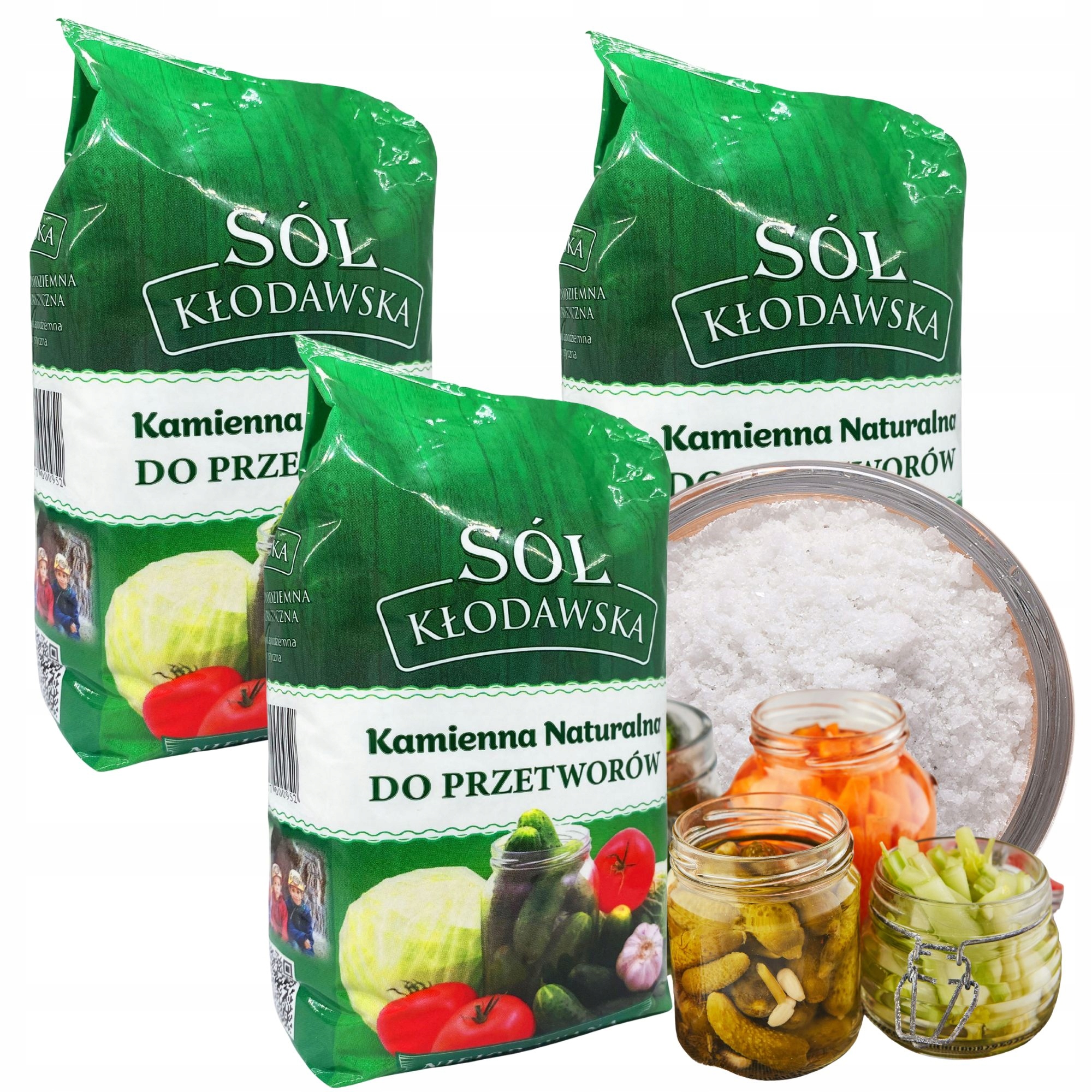SÓL KAMIENNA KŁODAWSKA do przetworów naturalna biała niejodowana ...