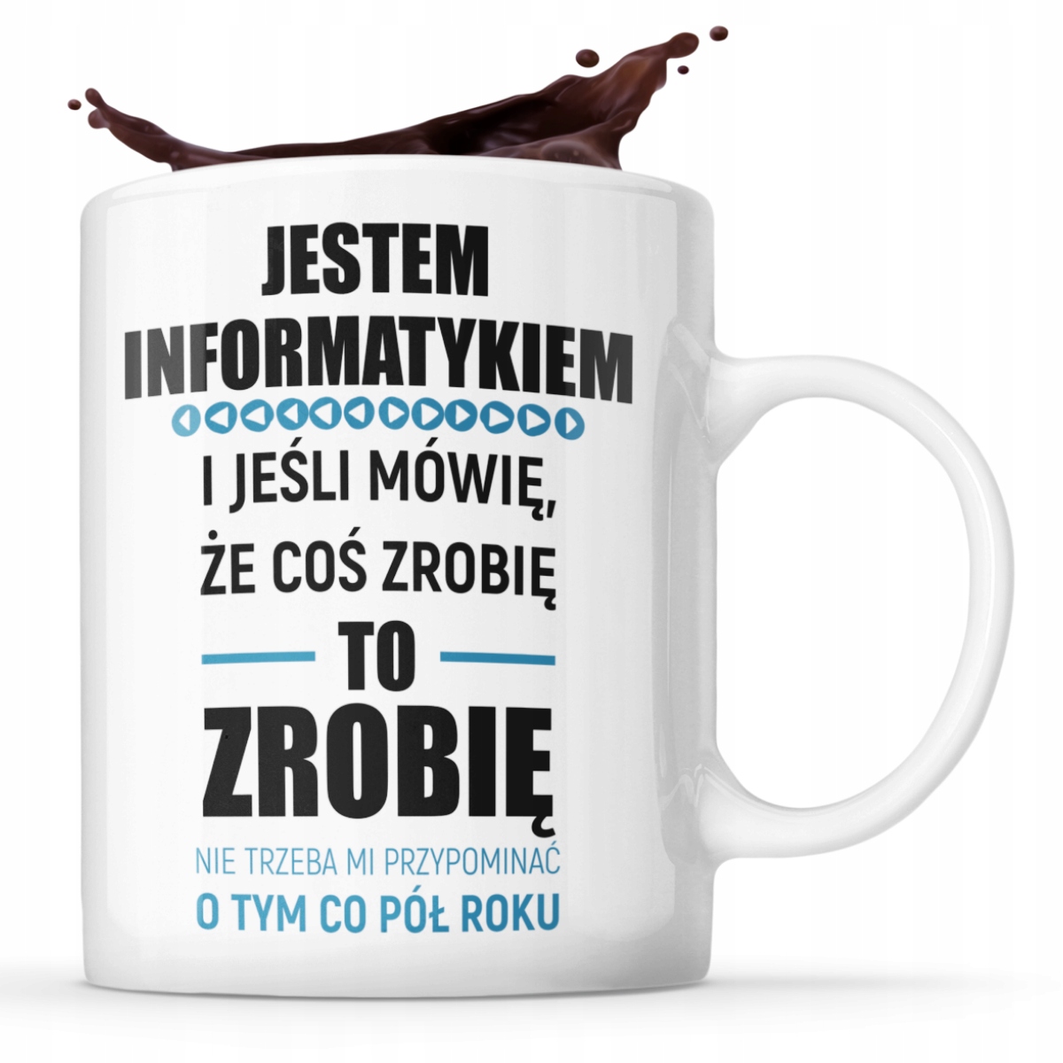 PREZENT DLA INFORMATYKA ŚMIESZNY KUBEK PROGRAMISTY (urodziny święta ...