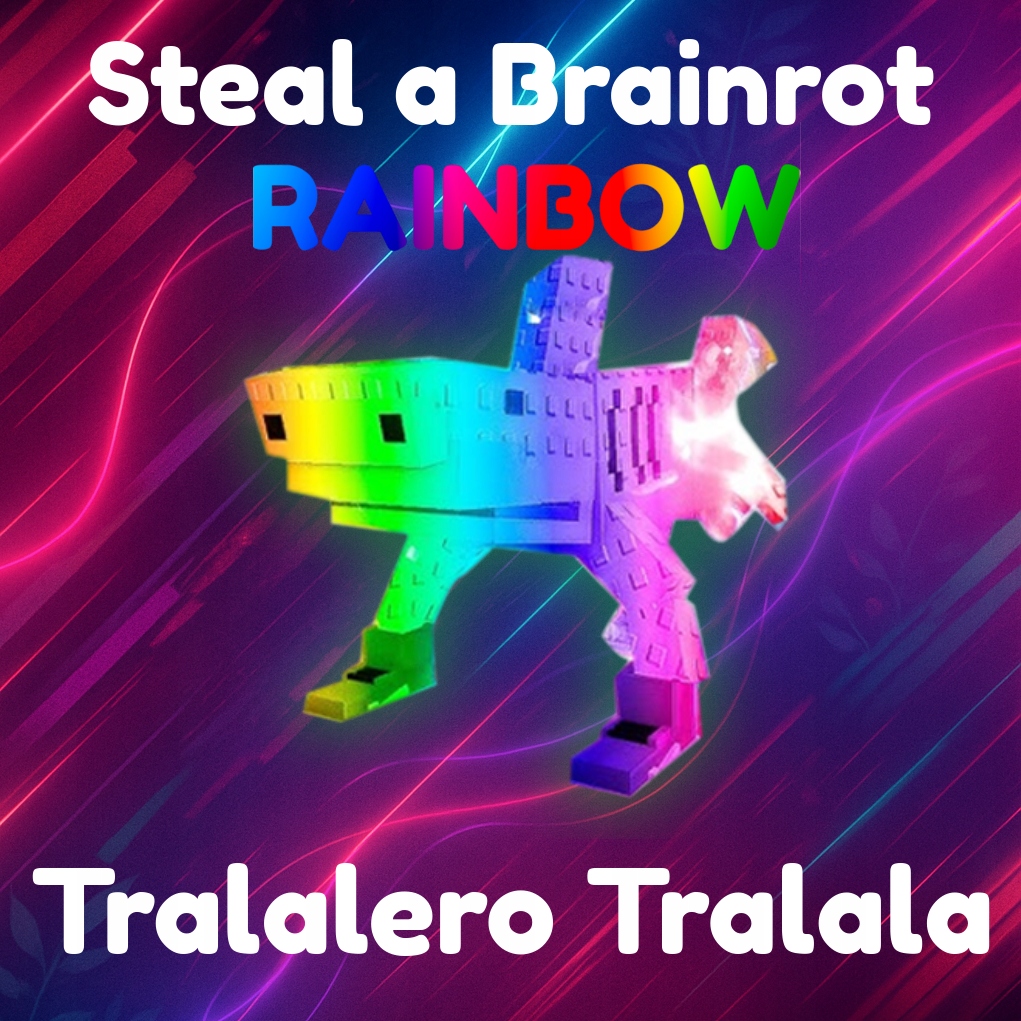RAINBOW Tralalero Tralala Steal a Brainrot |Brainrot gra |Roblox ...