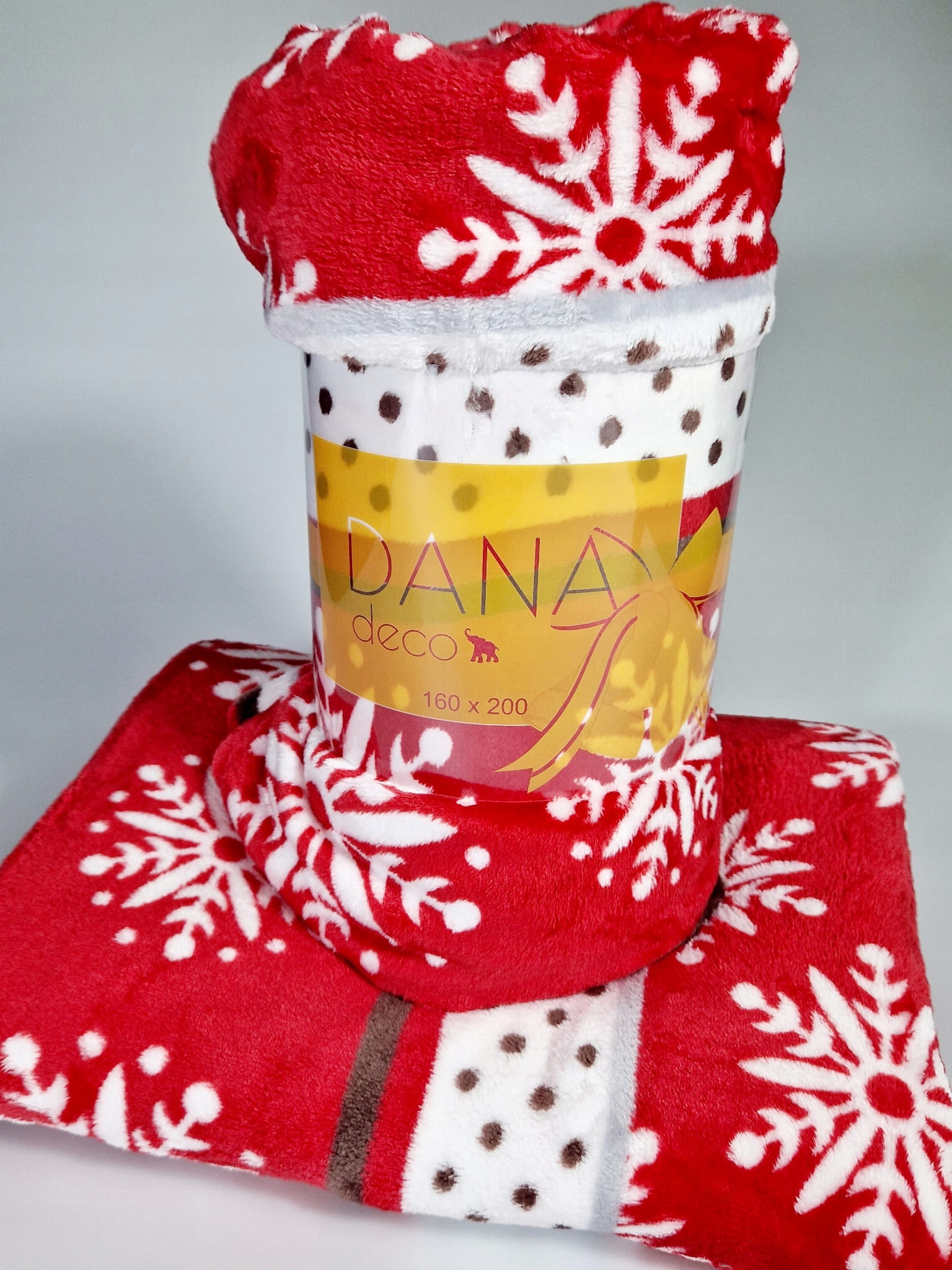 KOC świąteczny, CZERWONY Z RENIFEREM I ŚNIEŻYNKĄ (6911590001572) • Cena ...