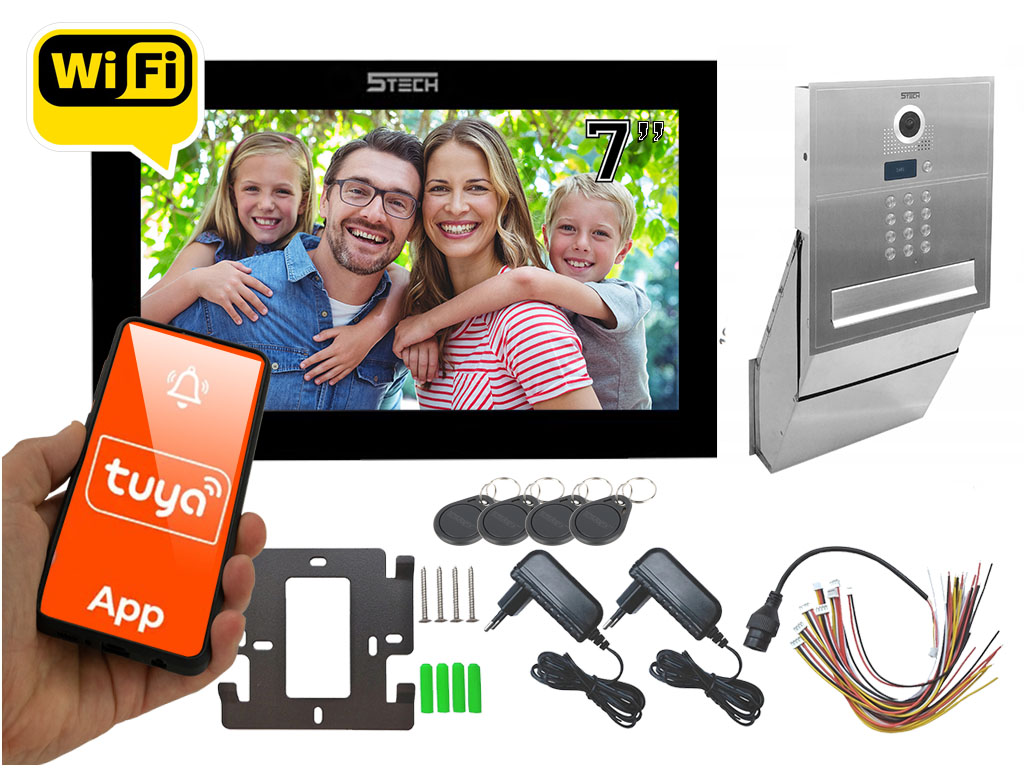 WIDEODOMOFON 5TECH IPS SKRZYNKA NA LISTY CZYTNIK (5904815696821) • Cena, Opinie 13133105214 ...