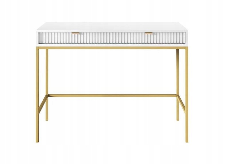 BIURKO/ TOALETKA Nova dwa biała złoty stelaż (Nova) • Cena, Opinie ...