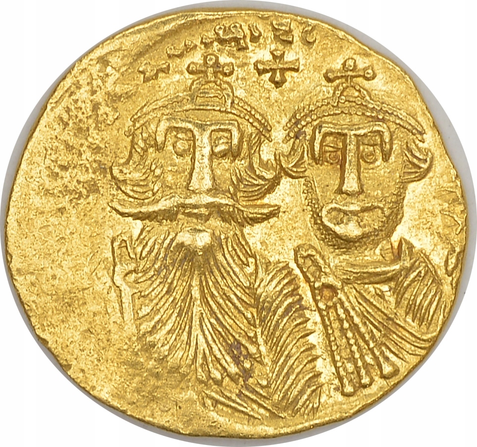 21.BIZANCJUM, HERAKLIUSZ, SOLIDUS 610 - 641 • Cena, Opinie • Monety złote do 1800 roku ...