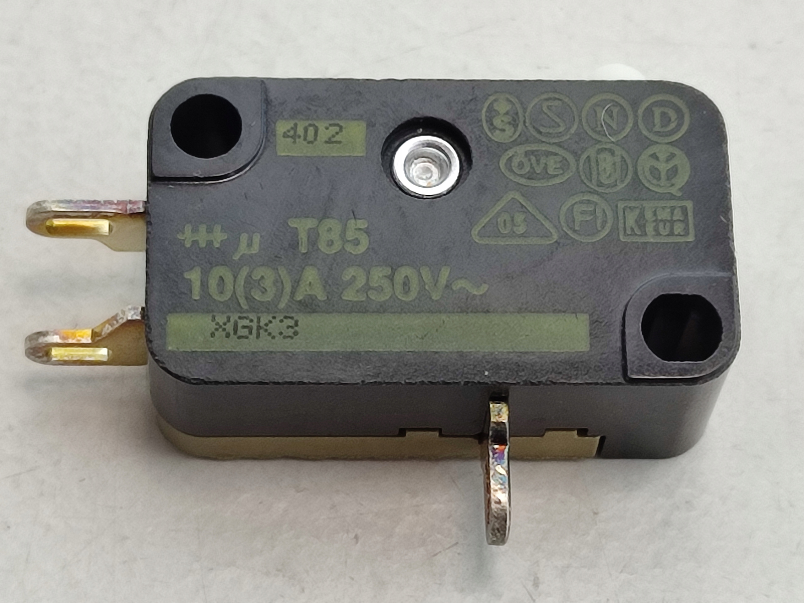 Mikro włącznik SAIA T85 10A 250V (8056321907209) • Cena, Opinie • Wyłączniki i krańcówki ...