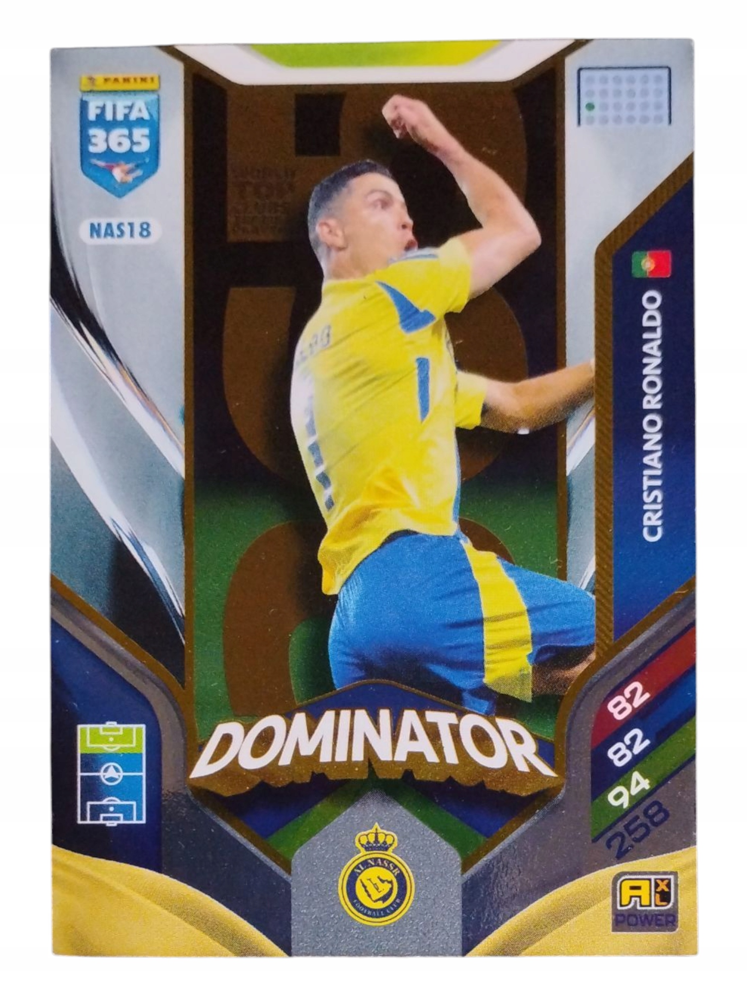 PANINI FIFA 365 2026 POWER DOMINATOR CRISTIANO RONALDO AL-NASSR NAS18 ...