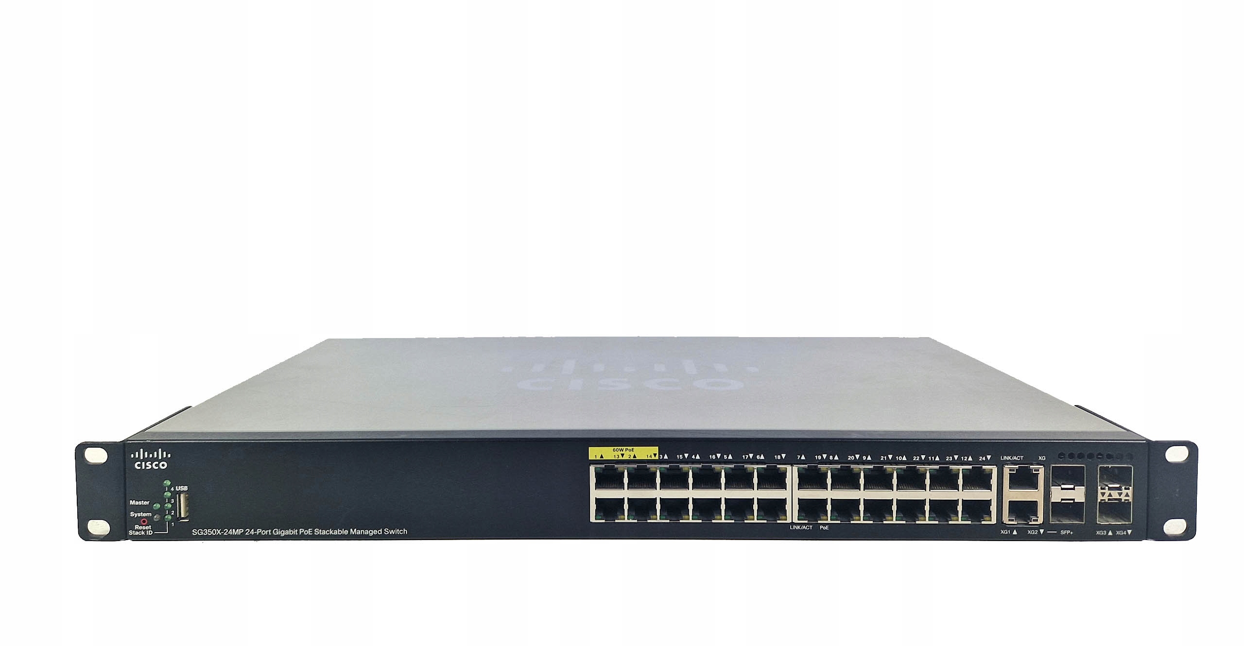 Cisco SG350X-24MP 24-Port Gigabit PoE Stackable Managed Switch 4 x 10G ...