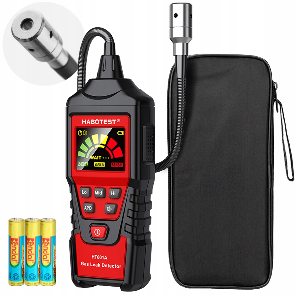 DETEKTOR ÚNIKU PLYNŮ LCD DISPLEJ ALARM PROPAN BUTAN ZEMNÍ PLYN A DALŠÍ ...