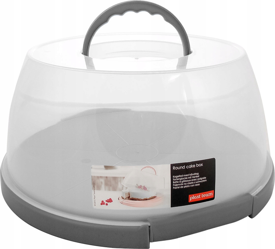 Pojemnik Plast Team na ciasto z rączką szary - porównaj ceny - Allegro.pl