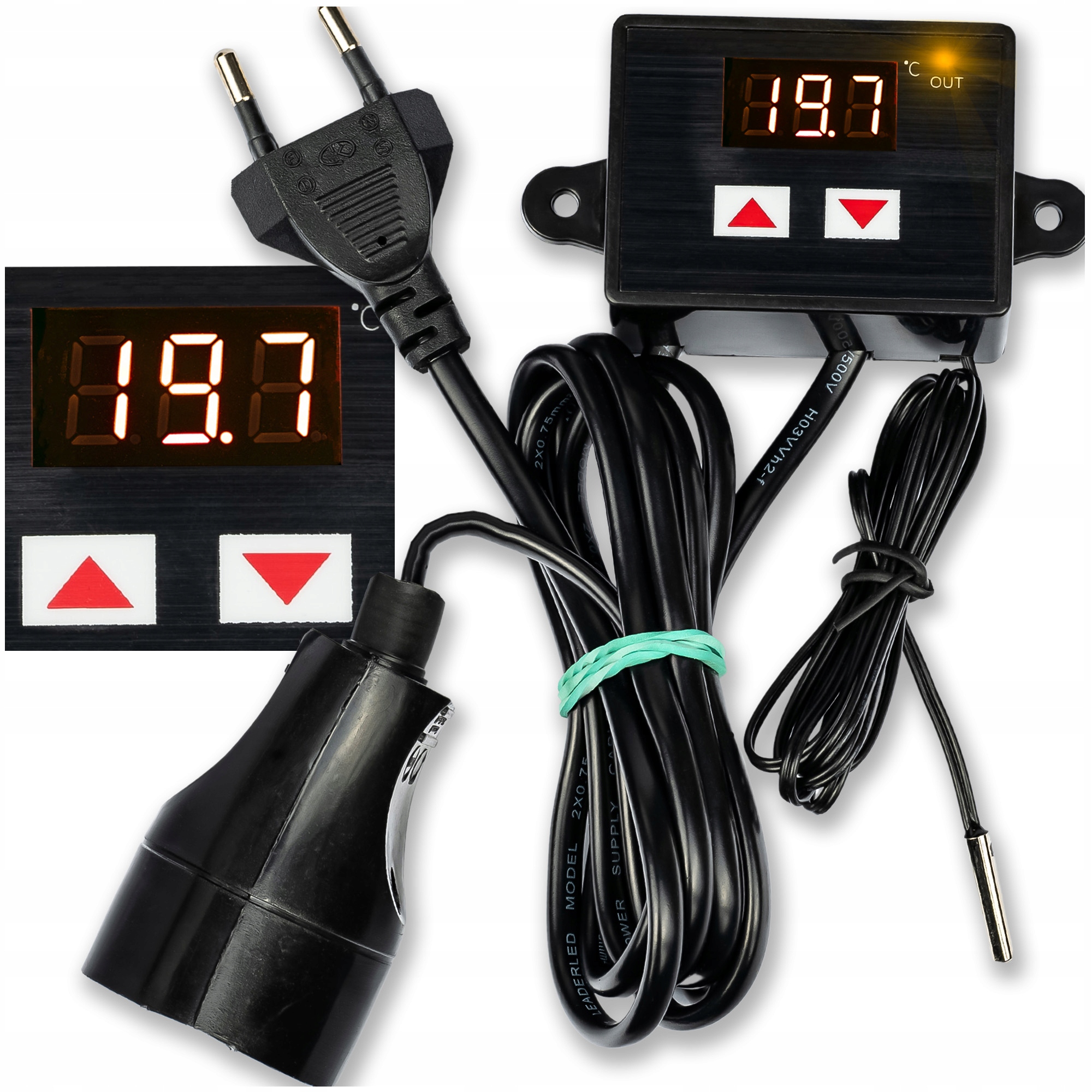 Termostat profiHOT elektroniczny z gniazdkiem 230V z wodoodporną sondą ...