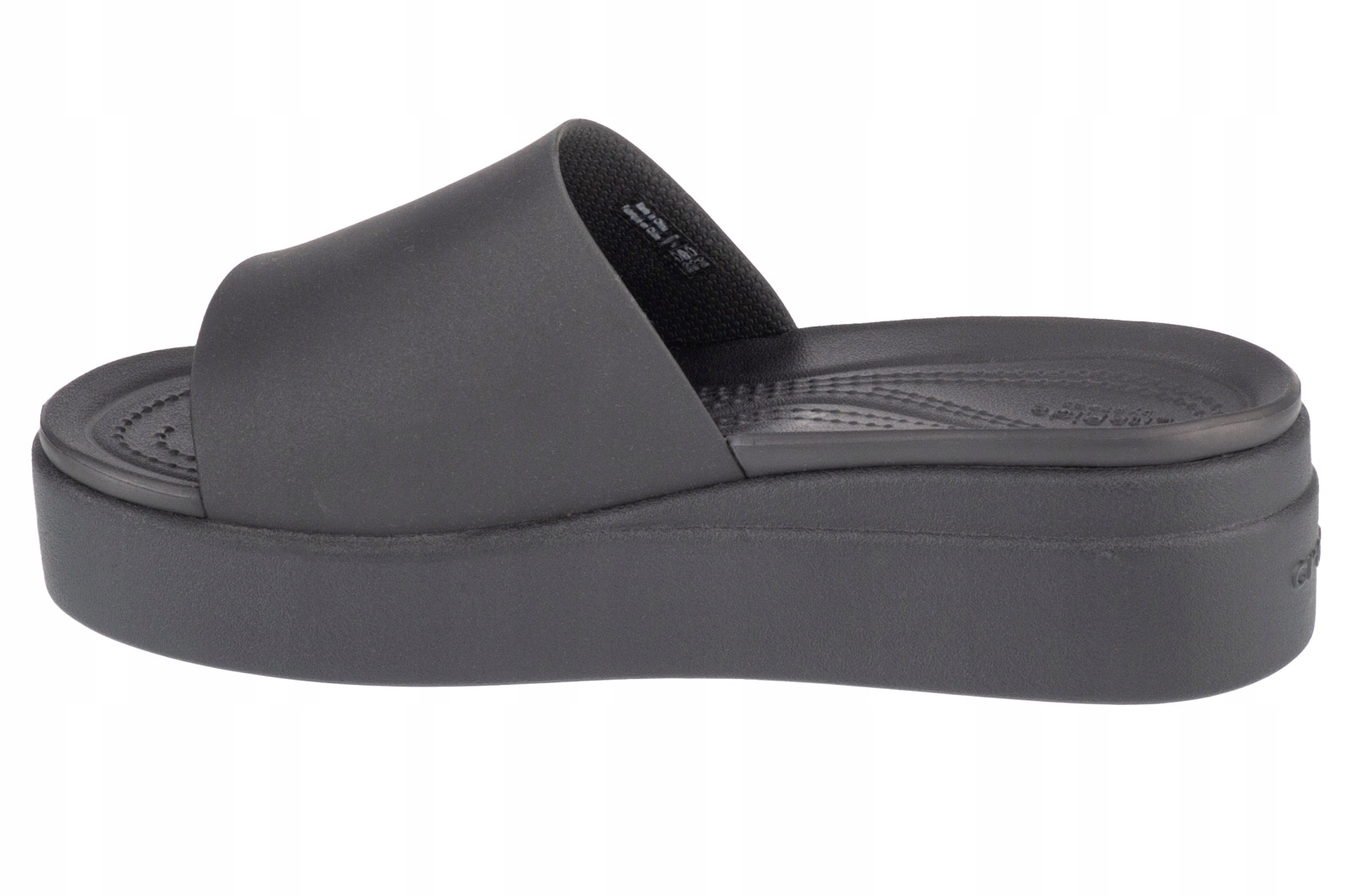 Crocs BROOKLYN PLATFORM SLIDE ^36/37^ Klapki Damskie Czarny ...