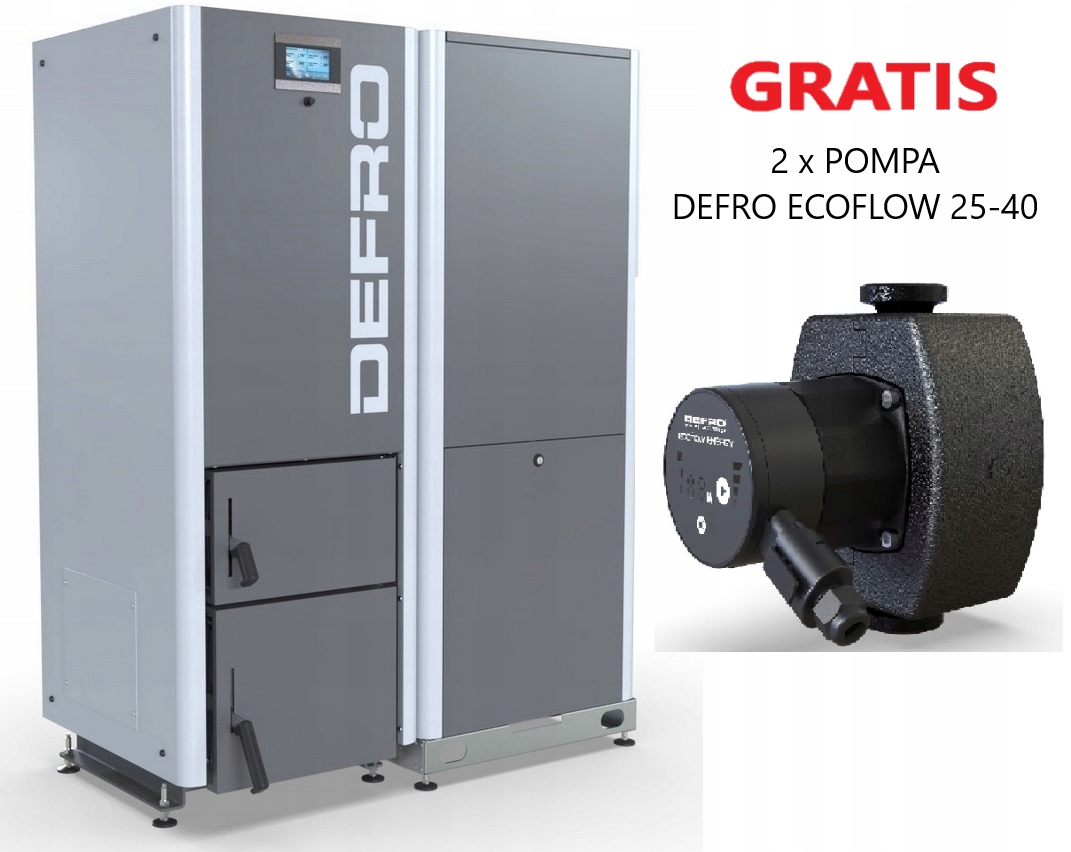 Kocioł Defro GAMMA 15 kW 5 klasa PELLET + GRATIS 2 x POMPA DEFRO • Cena ...