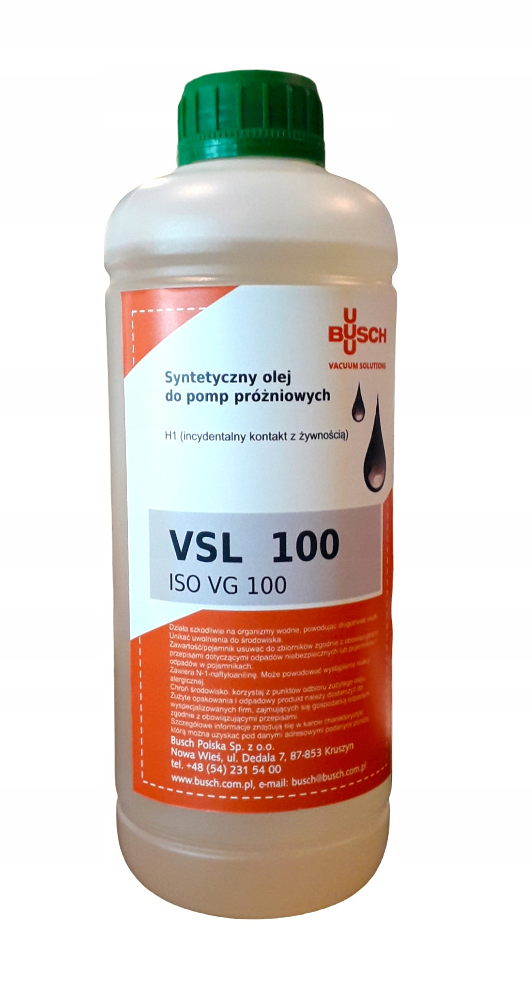 Olej do pomp próżniowych BUSCH VSL100 - 1 litr (5904933372096) • Cena ...