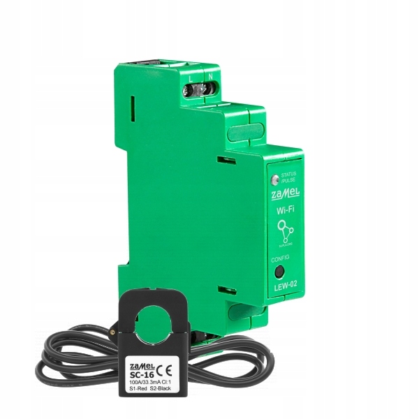 LICZNIK ENERGII ELEKTRYCZNEJ WIFI Supla LEW-02 1-F (5903669492191 ...