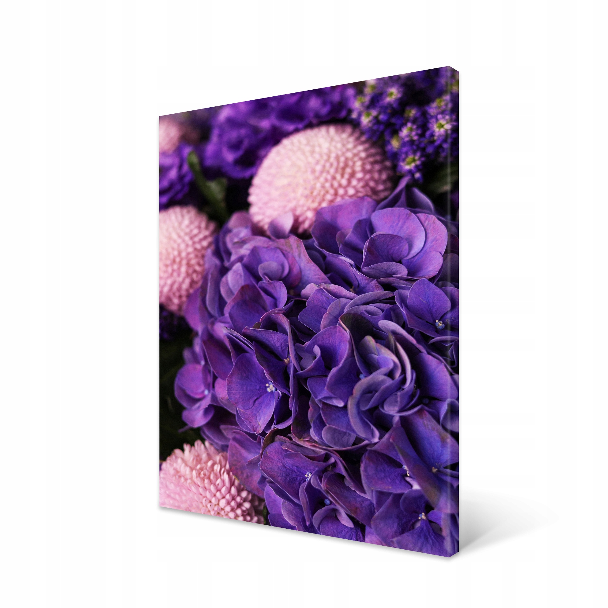Obraz kwiaty hortensja fiolet na ścianę 70x100 (0089687767369) • Cena ...