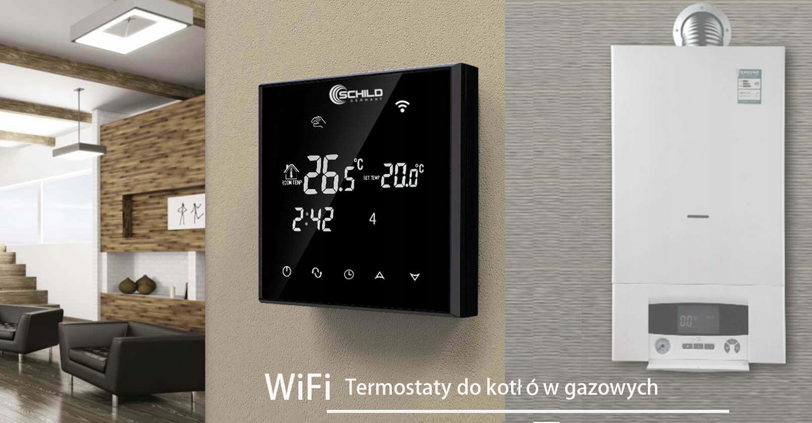 WIFI STEROWNIK REGULATOR TEMPERATURY GAZ ZWARCIEM (bpw70wifi) • Cena ...