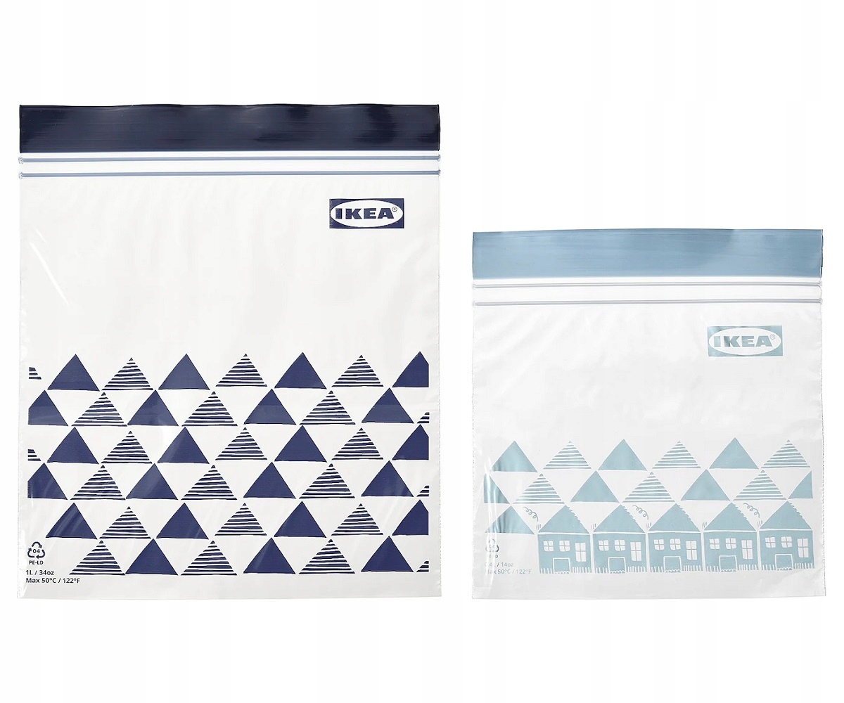 Strunové sáčky Ikea Istad průhledné, 60 kusů - Allegro