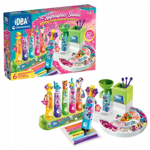Idea Art Zestaw Fabryka Markerów Zakreślaczy 6 sztuk Clementoni 18127 ...