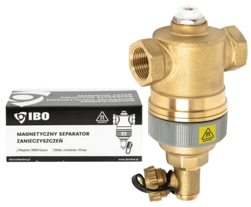 FILTR MAGNETYCZNY SEPARATOR ZANIECZYSZCZEŃ IBO IBF -1O 3/4" DN20 - 3/4 ...