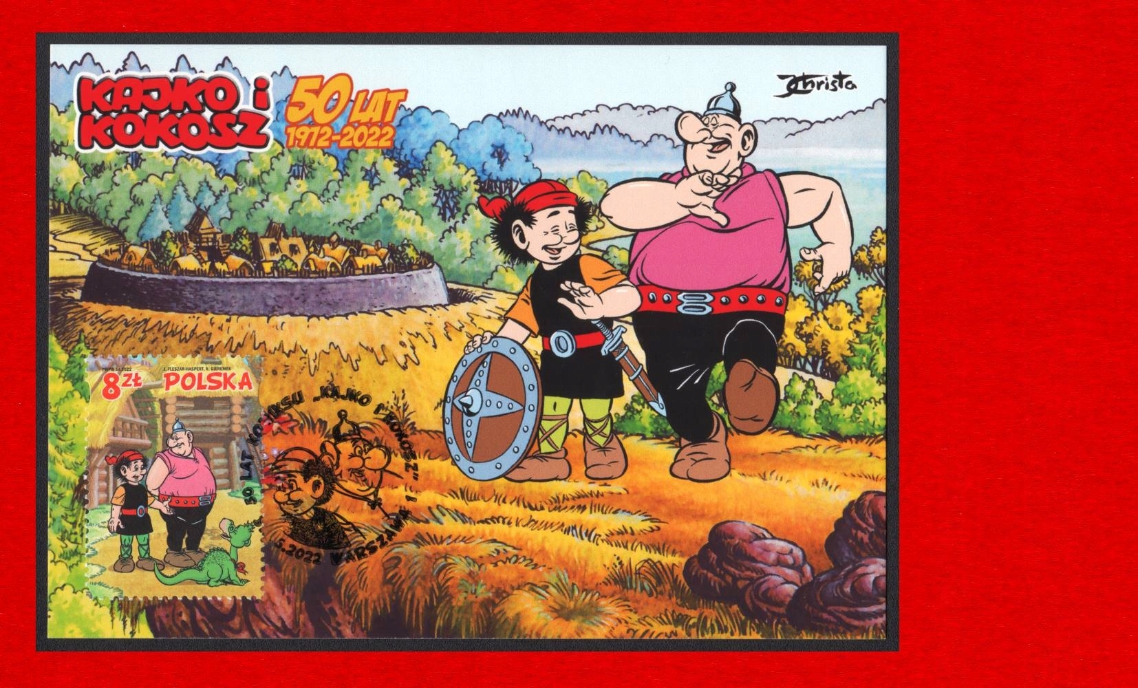 CM 5229 K3 Karta Maksimum 50 lat komiksu Kajko i Kokosz KOMIKS LUX ...