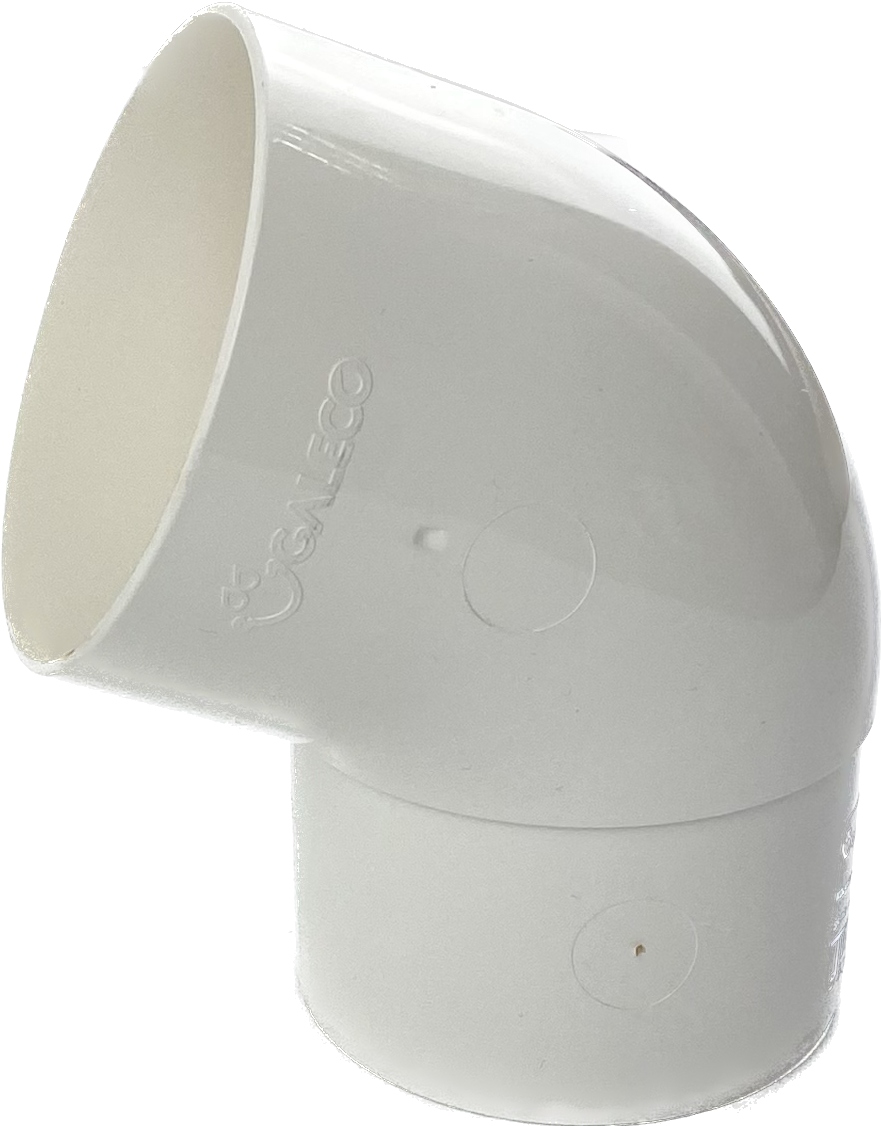 Kolano do rury spustowej 100mm GALECO PVC biały 67 stopni ...