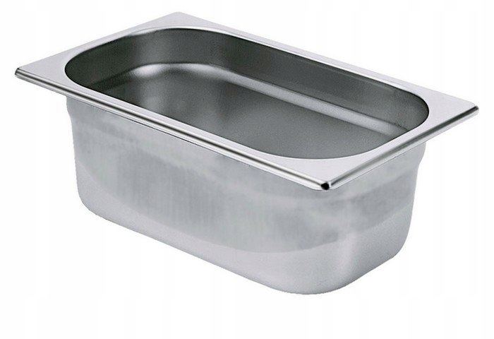 Pojemnik GN 1/4 ze stali nierdzewnej 100 mm 2,8L (17393107691845) • Cena, Opinie • Pojemniki GN ...