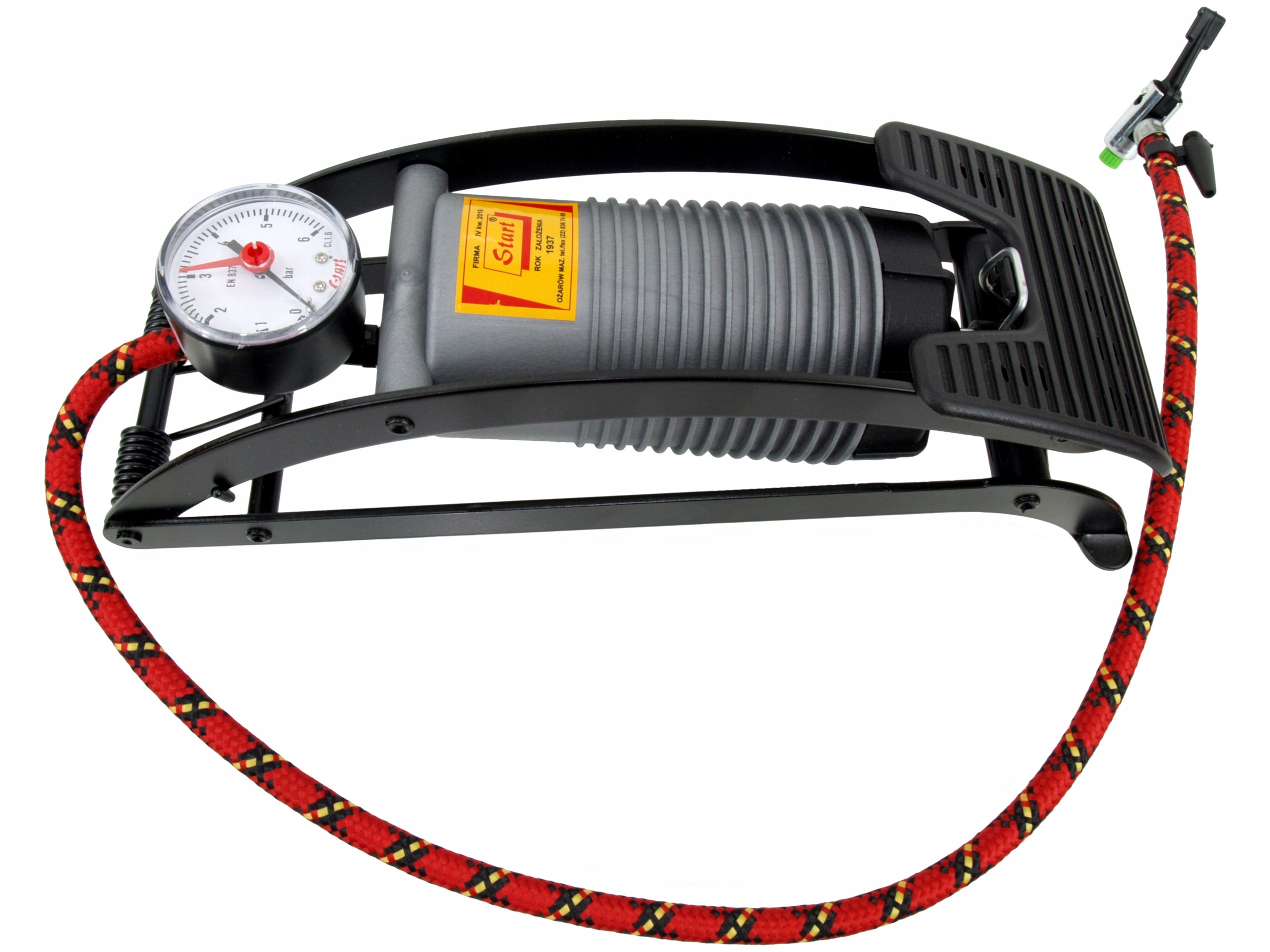 Pompka nożna samochodowa z manometrem POLSKA 5906764218208 za 109.00PLN ...