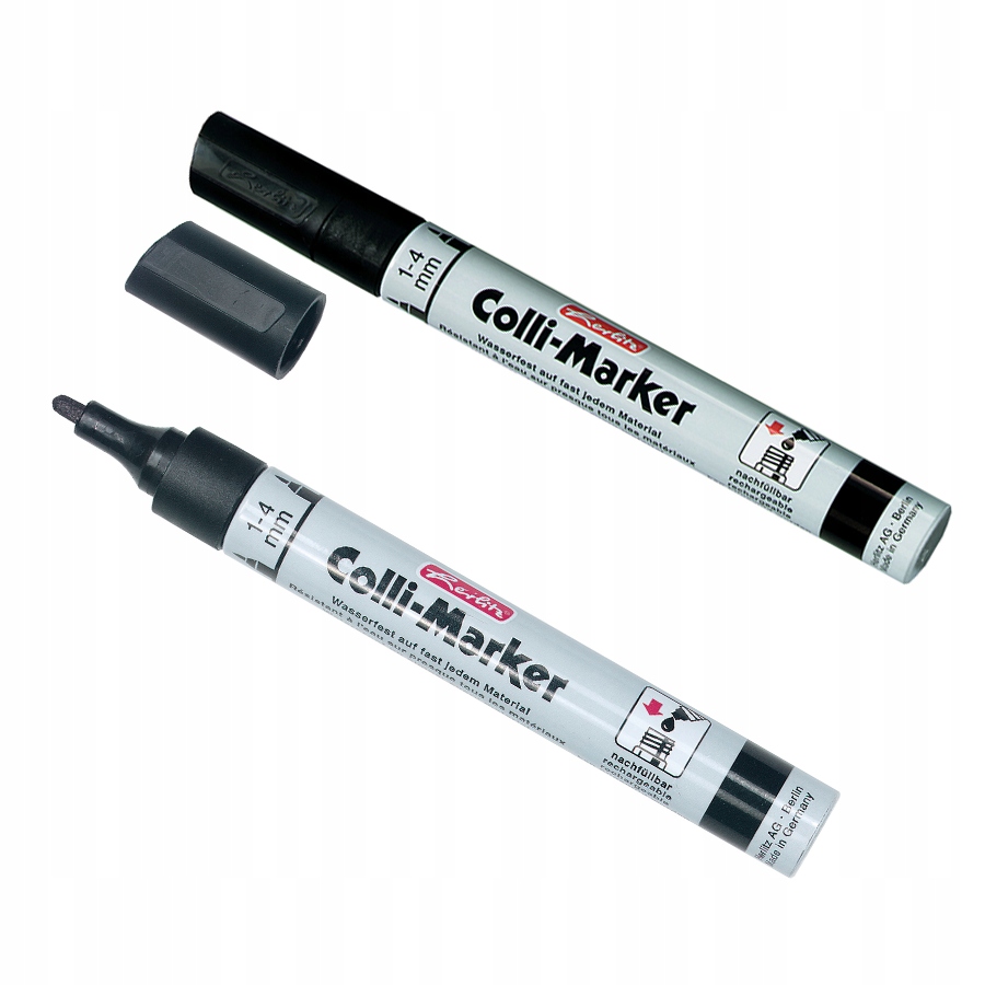 Herlitz MARKER PERNAMENTNY Colli-Marker czarny (4008118060103) • Cena ...