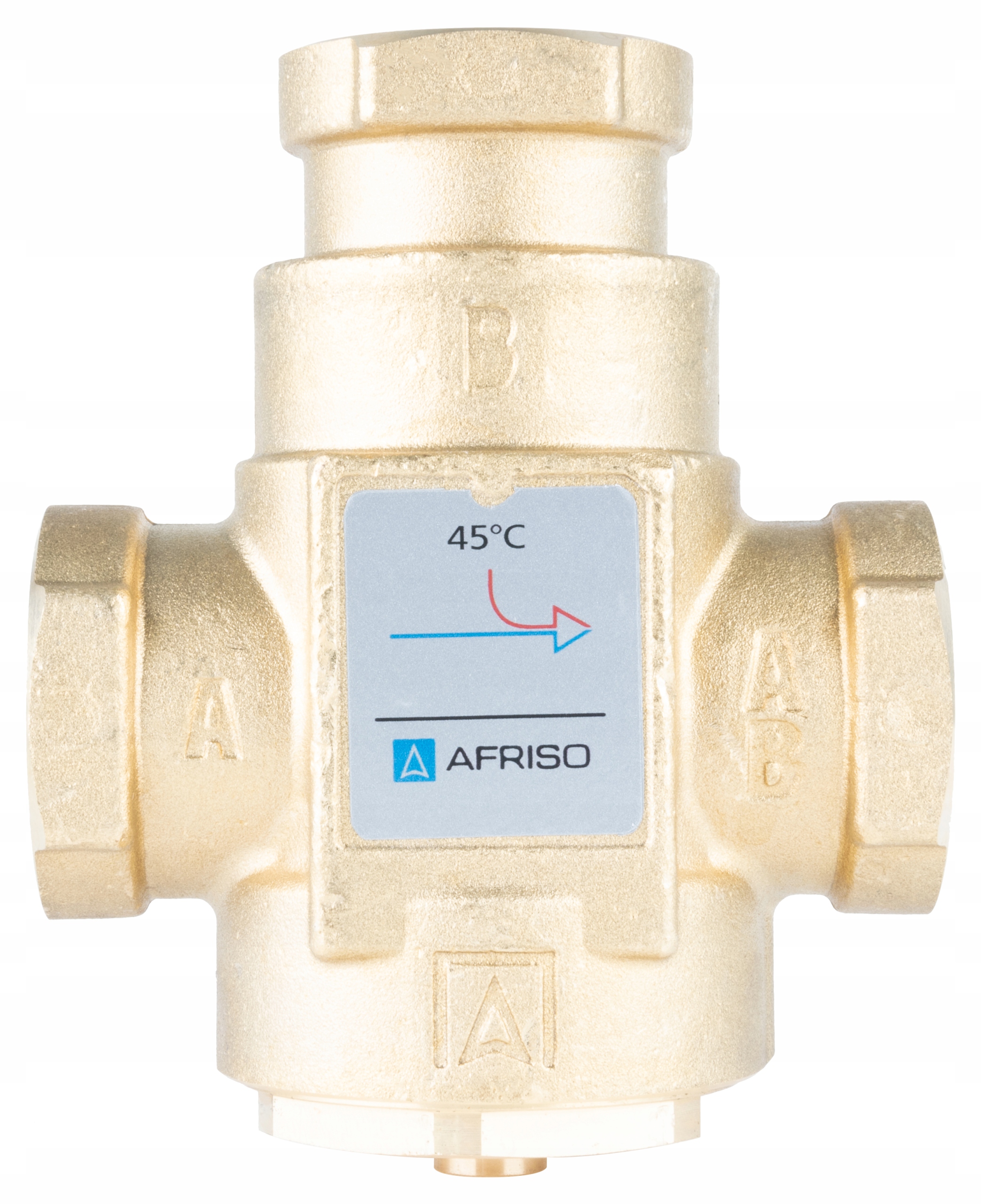 Zawór temperaturowy ATV 333, DN25, Rp1", kvs 9, 45°C AFRISO – Krakfach.pl