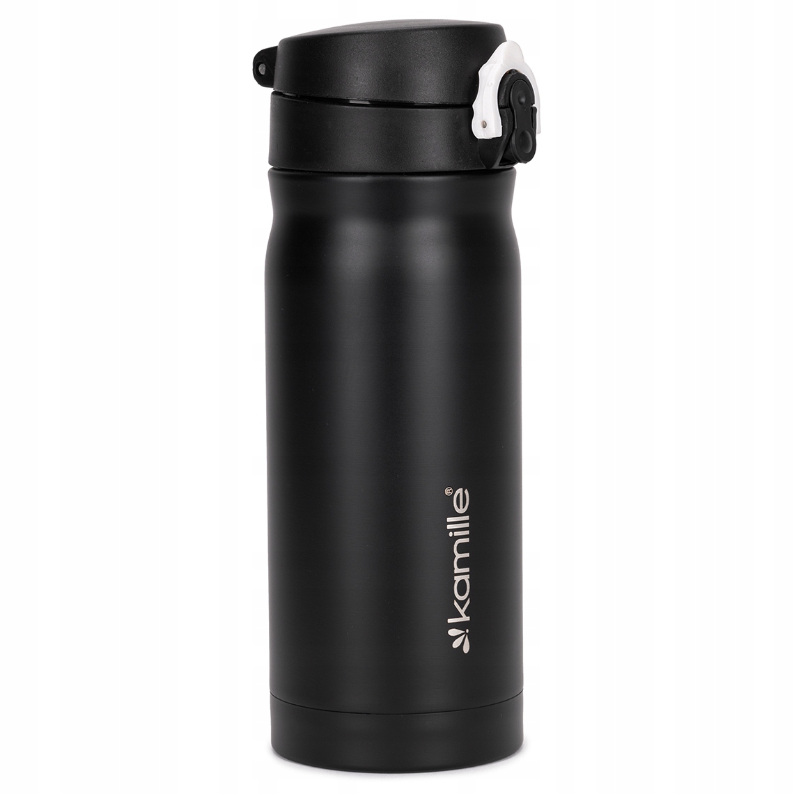 KUBEK TERMICZNY TERMOS STALOWY 100% SZCZELNY pojemny bidon 360 ml KAMILLE - 5902539653922 ...