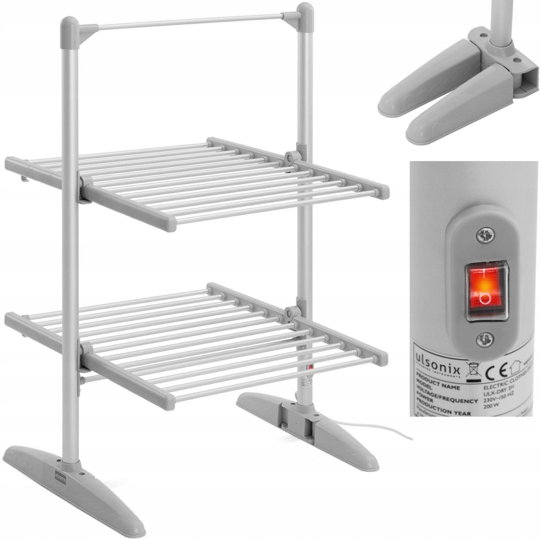 SUSZARKA DO UBRAŃ DOMOWA SKŁADANA ELEKTRYCZNA 13597836454 - Allegro.pl