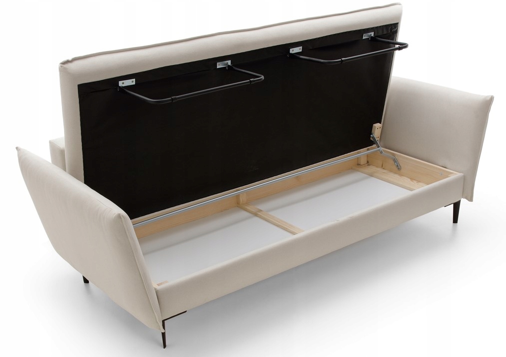 Sofa Gloss z funkcją spania i pojemnikiem na pościel • Cena, Opinie • Kanapy 15403369687 • Allegro