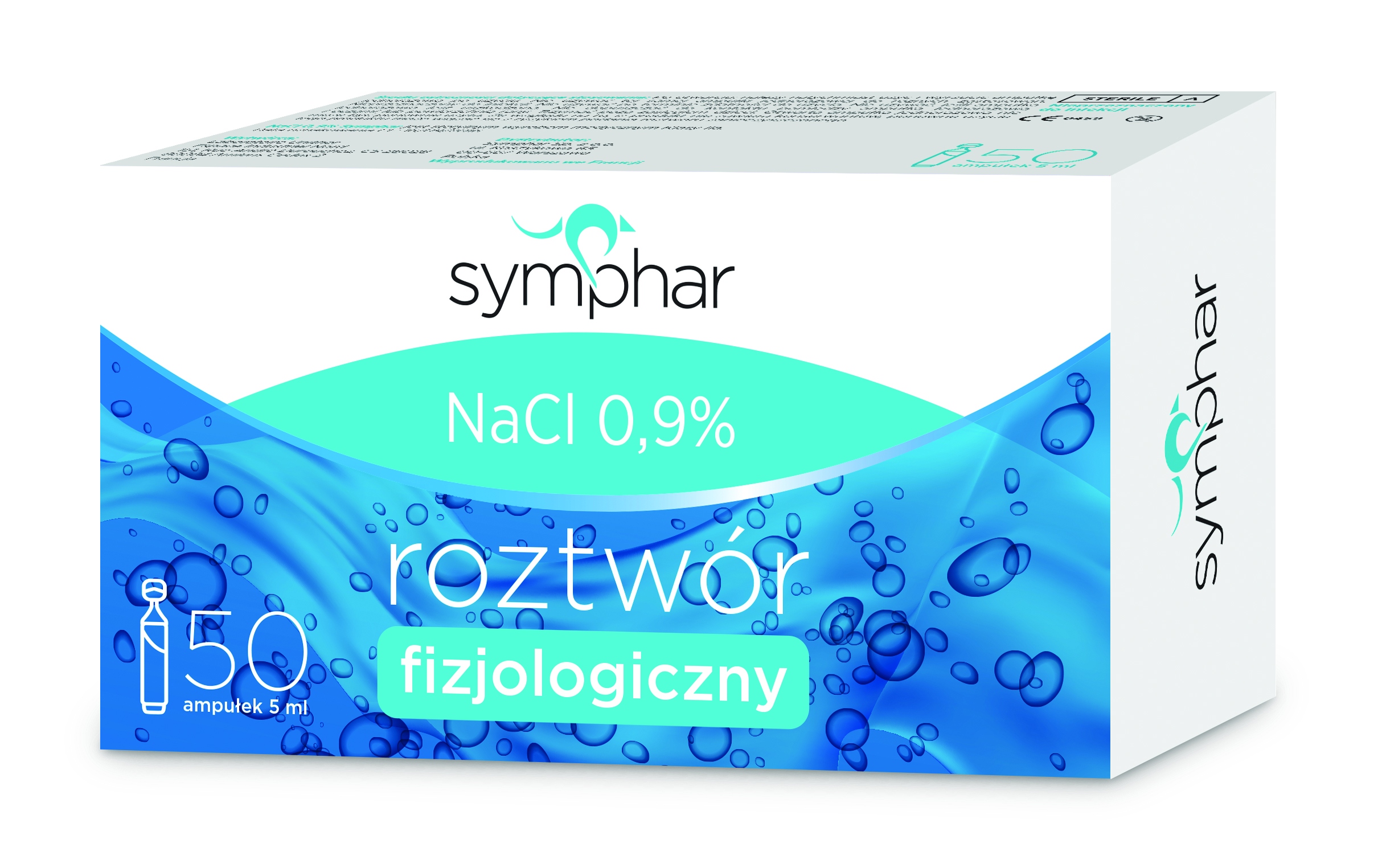 SYMPHAR NaCl 0,9% FYZIOLOGICKÝ ROZTOK 50 AMPULÍ za 110.00CZK - Allegro