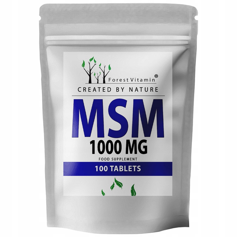 FOREST VITAMIN MSM 1000mg 100 tabletta Ízületek Bőr Gyulladáscsökkentő ...
