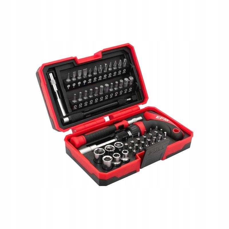 ZESTAW BITÓW I NASADEK W KASECIE RED LINE 53 SZT. E-400-0388 za 92 zł z ...