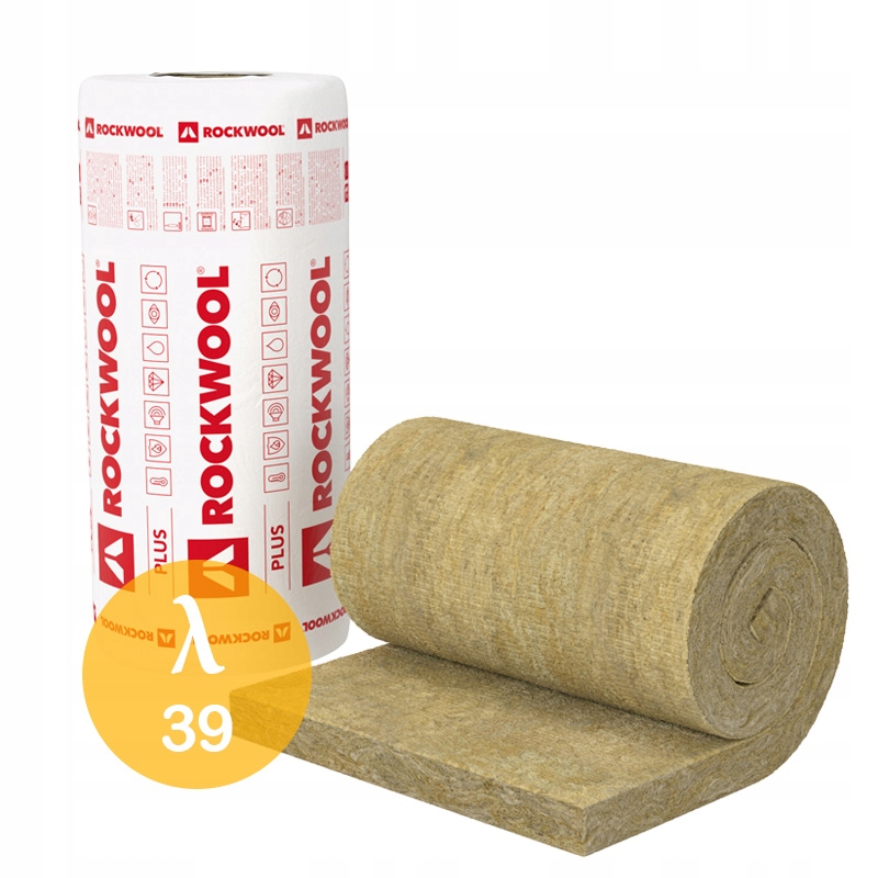 Wełna Rockwool TOPROCK PLUS 10cm, 100mm, skalna • Cena, Opinie • Wełna 13052487900 • Allegro