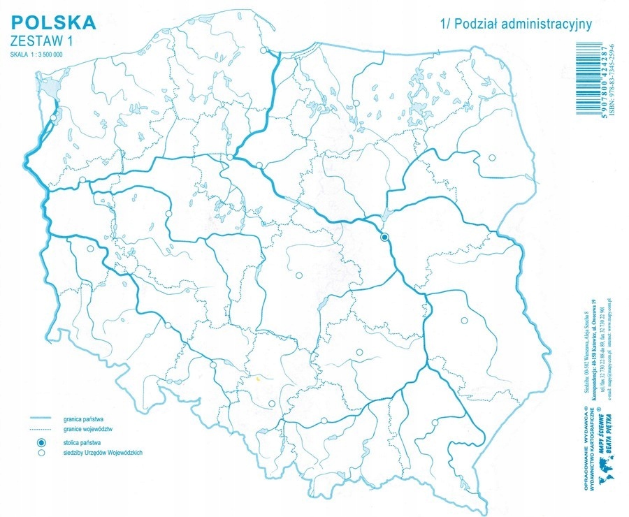 КОНТУРНЫЕ КАРТЫ ПОЛЬШИ БЛОКИ С КАРТАМИ. НАБОР 1 купить с доставкой из ...
