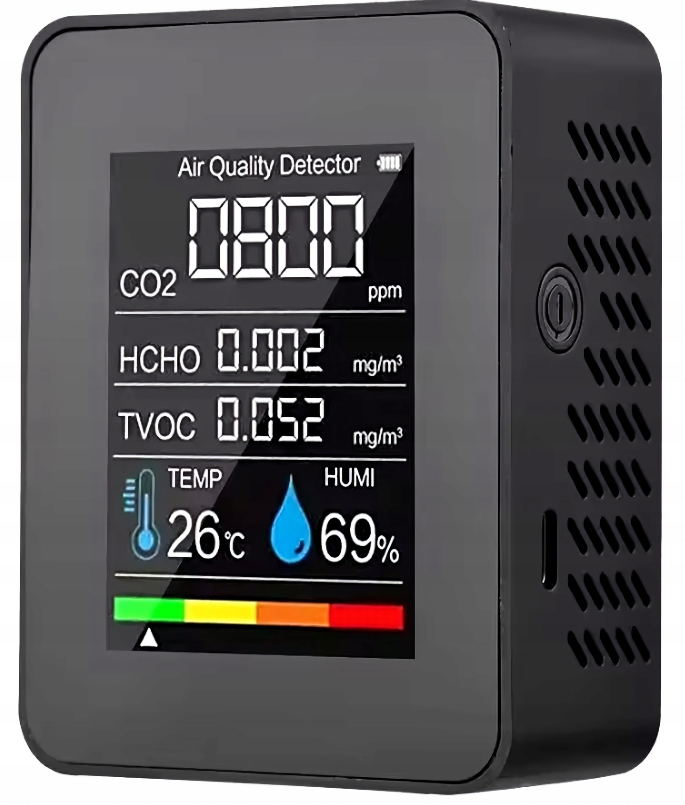Monitor jakości powietrza Detektor 5w1 CO2, temp.,wilgot.,formaldehyd, TVOC - porównaj ceny ...