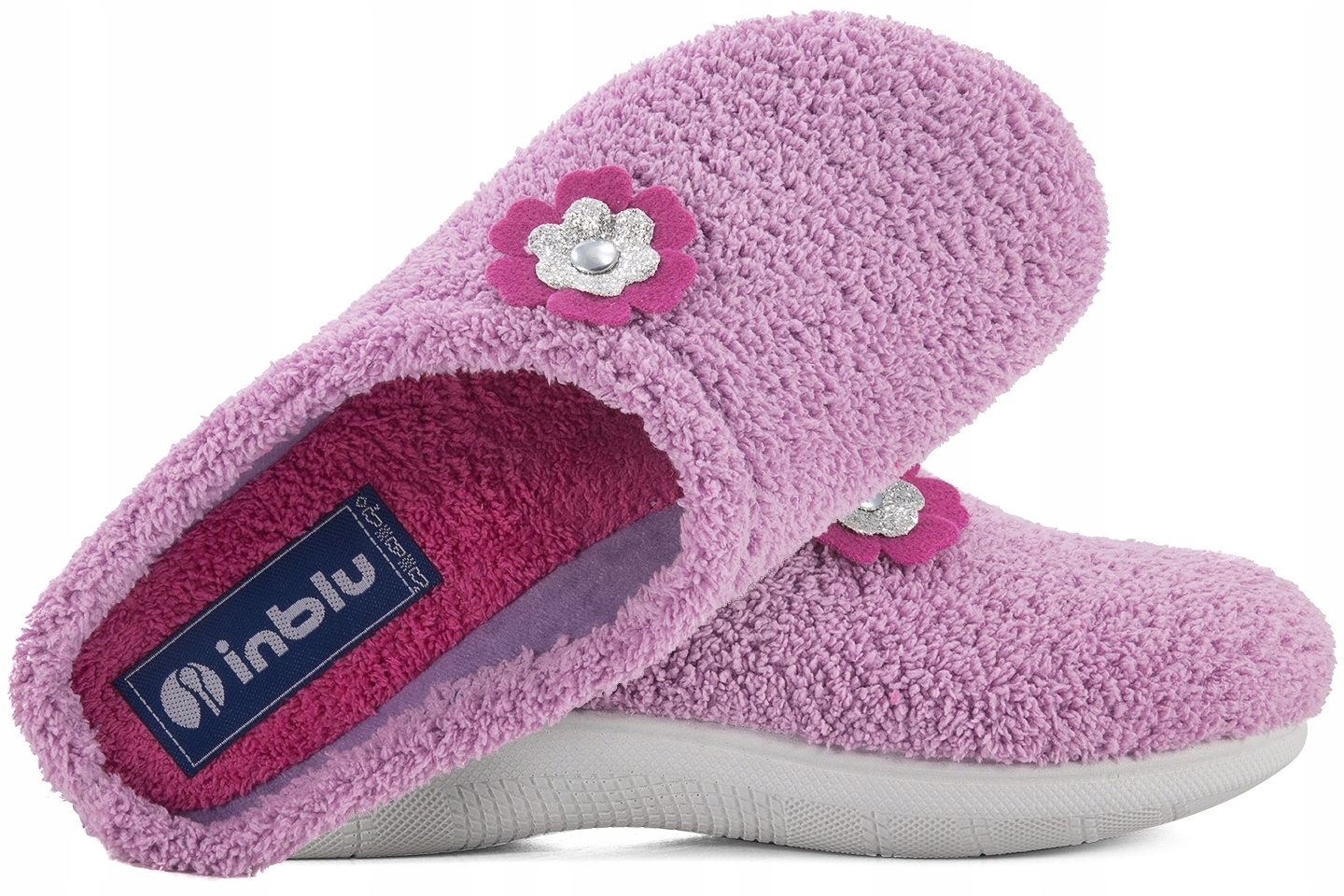 INBLU BS-45 DOMÁCE PAPUČE ŠĽAPKY PU FROTÉ - Allegro