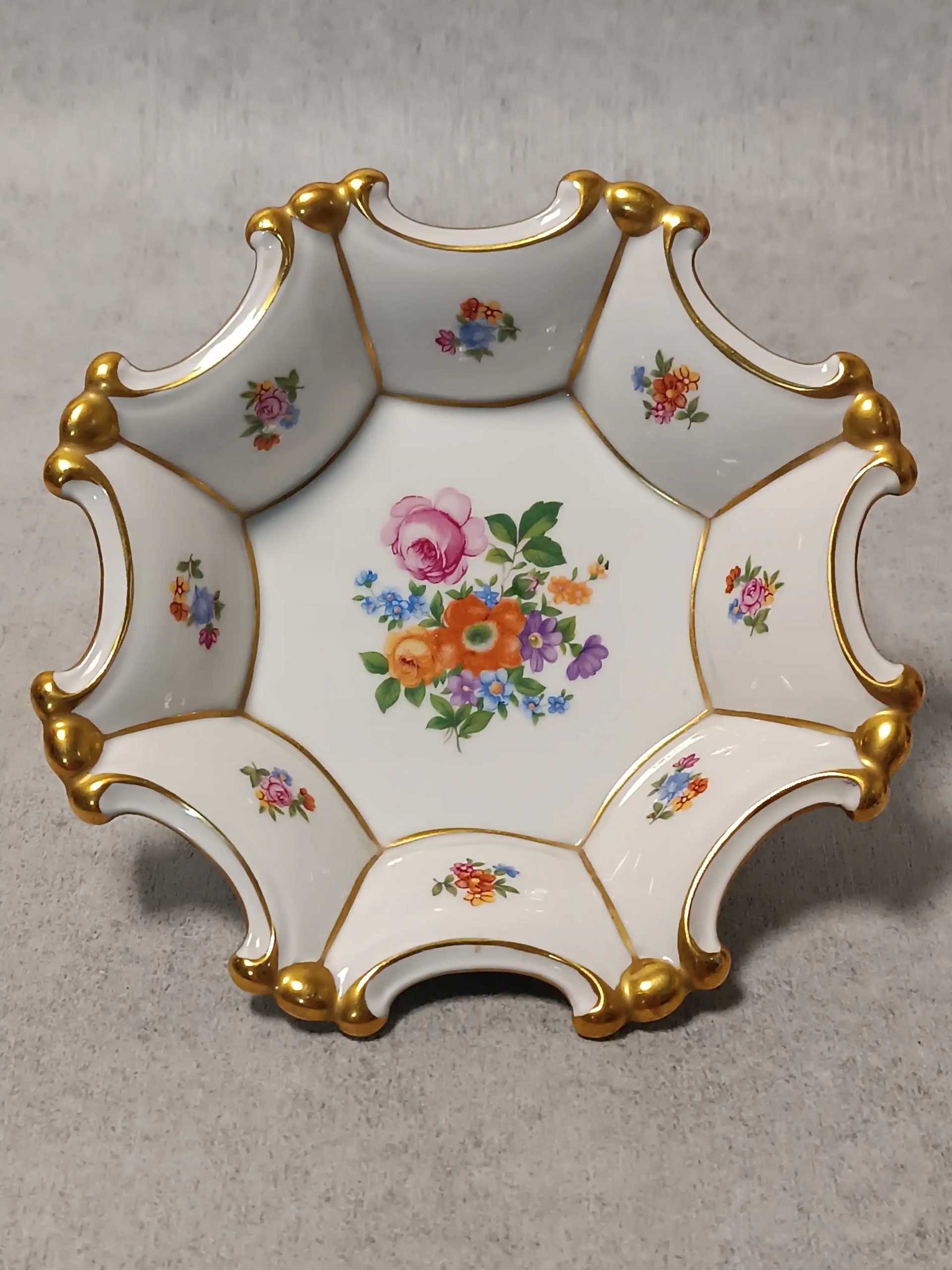 ILMENAU Królewska Przepiękna Patera Grof von Henneberg Porzellan 1777 ...