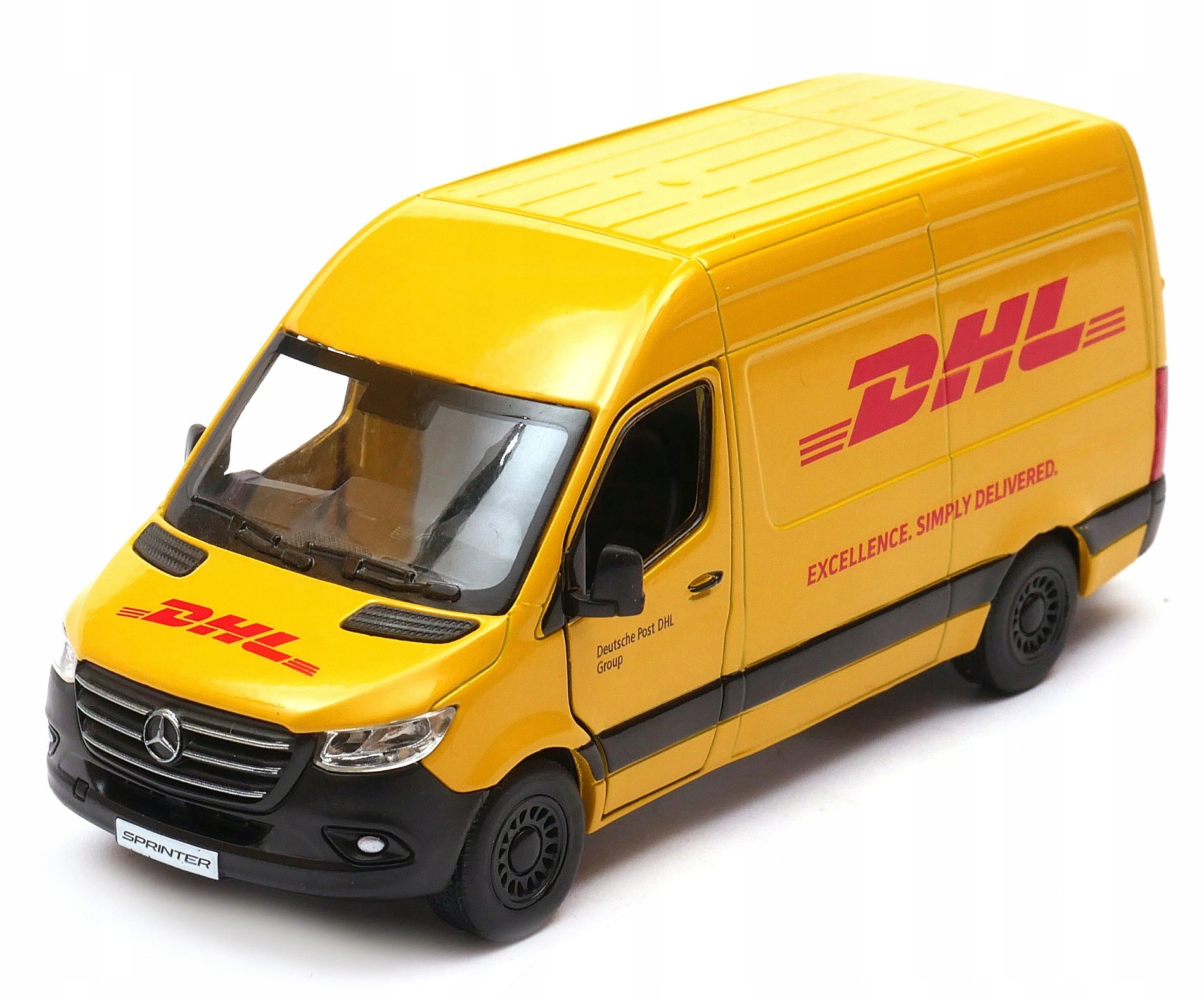 1:48 Kinsmart Mercedes Sprinter DHL bez pudełka (5901353527020) • Cena ...