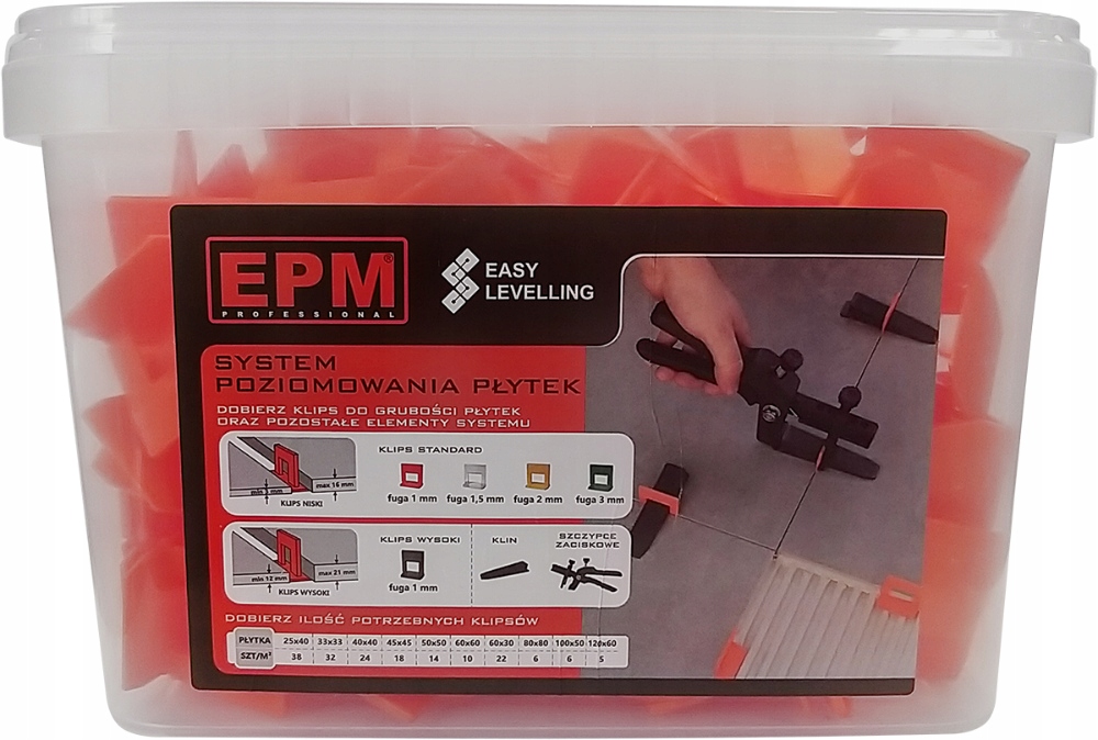 SYSTEM UKŁADANIA PŁYTEK EASY LEVELING 200 KLIPSÓW 1MM (5908235761756 ...