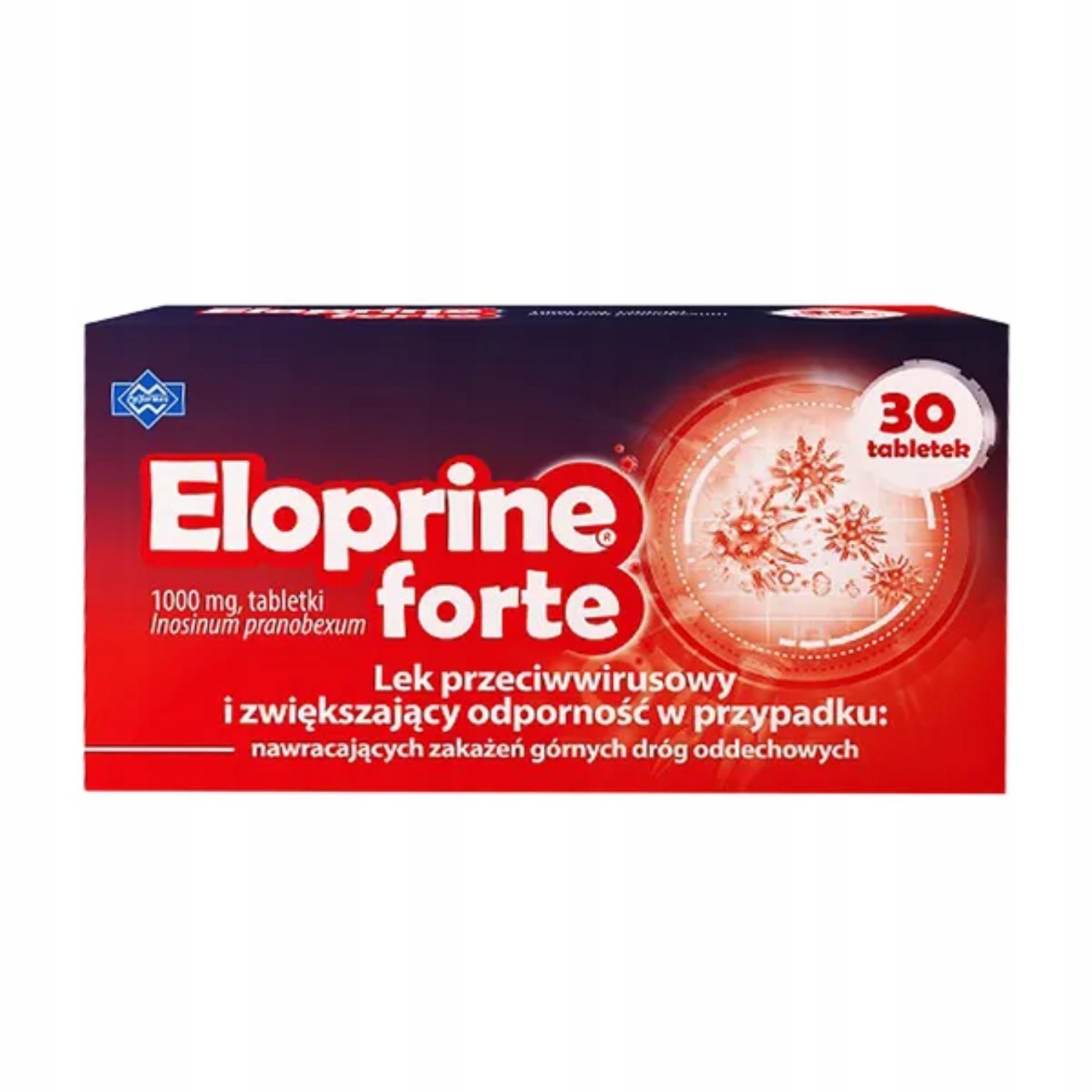 ELOPRINE Forte 1000 mg lek przeciwwirusowy 30 szt. (5909991455545 ...