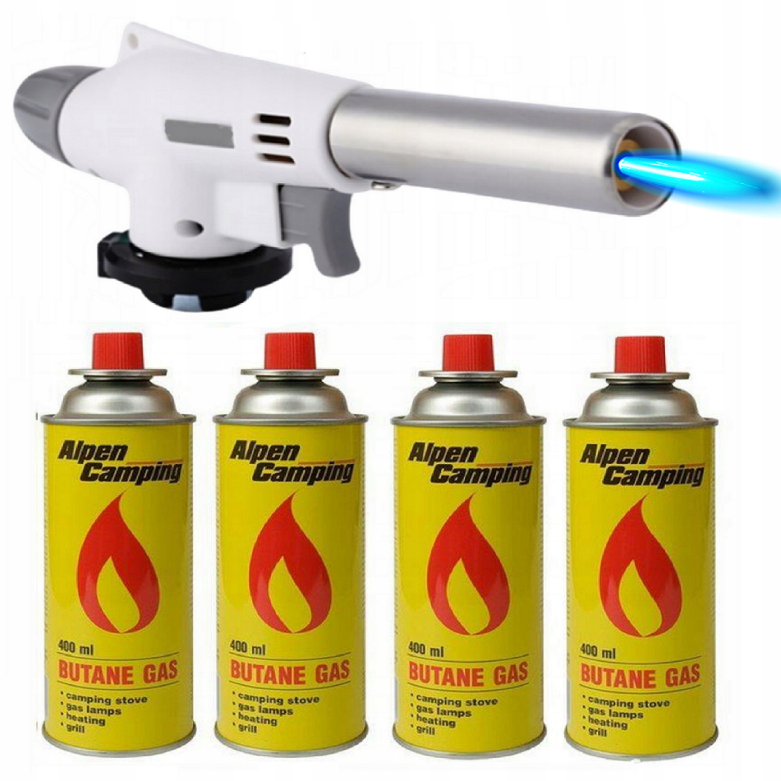 Palnik gazowy ceramiczny z piezo zapalarką 1300°C (5906214800229 ...