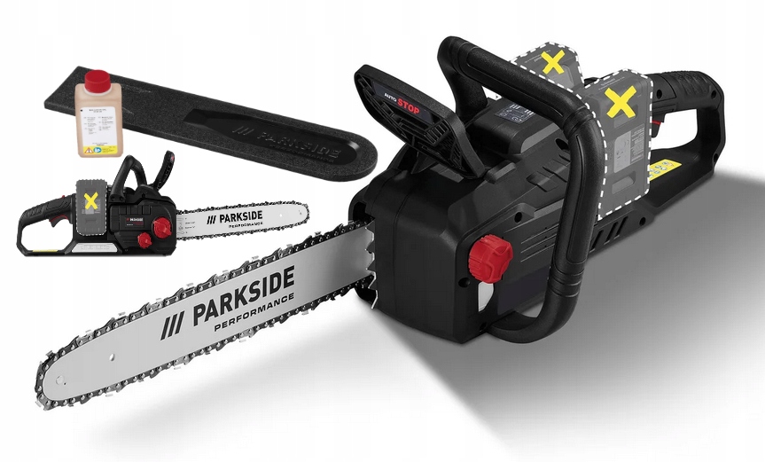 PARKSIDE PERFORMANCE AKUMULATOROWA PIŁA ŁAŃCUCHOWA 40 V, PPKSA 40 LI B2 ...