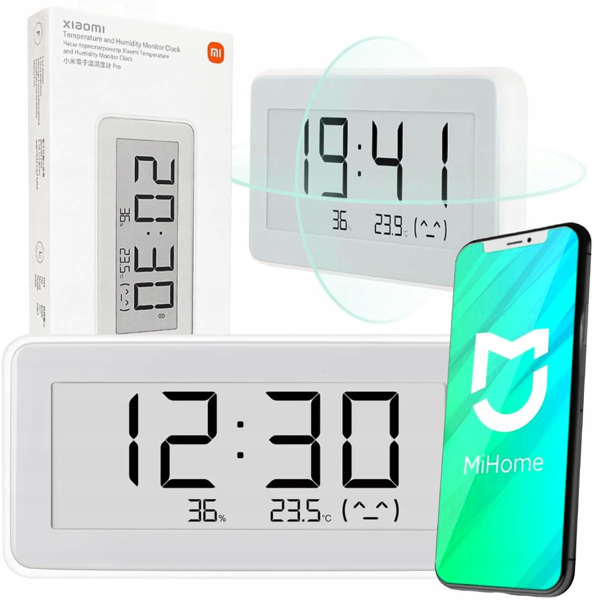 INTELIGENTNY CZUJNIK TEMPERATURY I WILGOTNOŚCI Xiaomi Mi Monitor Clock ...