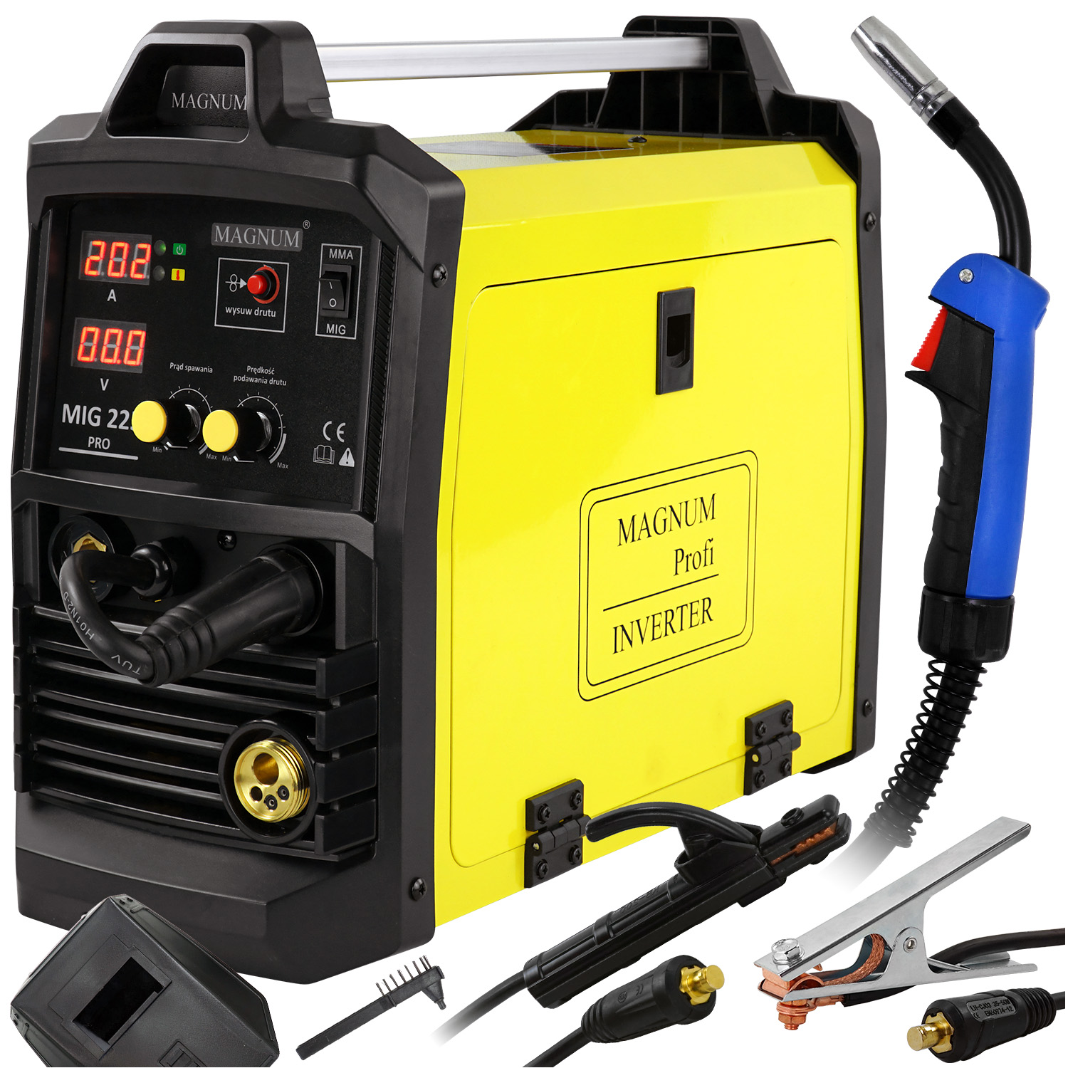 Spawarka inwertorowa MIG MAG Magnum 225 PRO MMA półautomat 230V ...