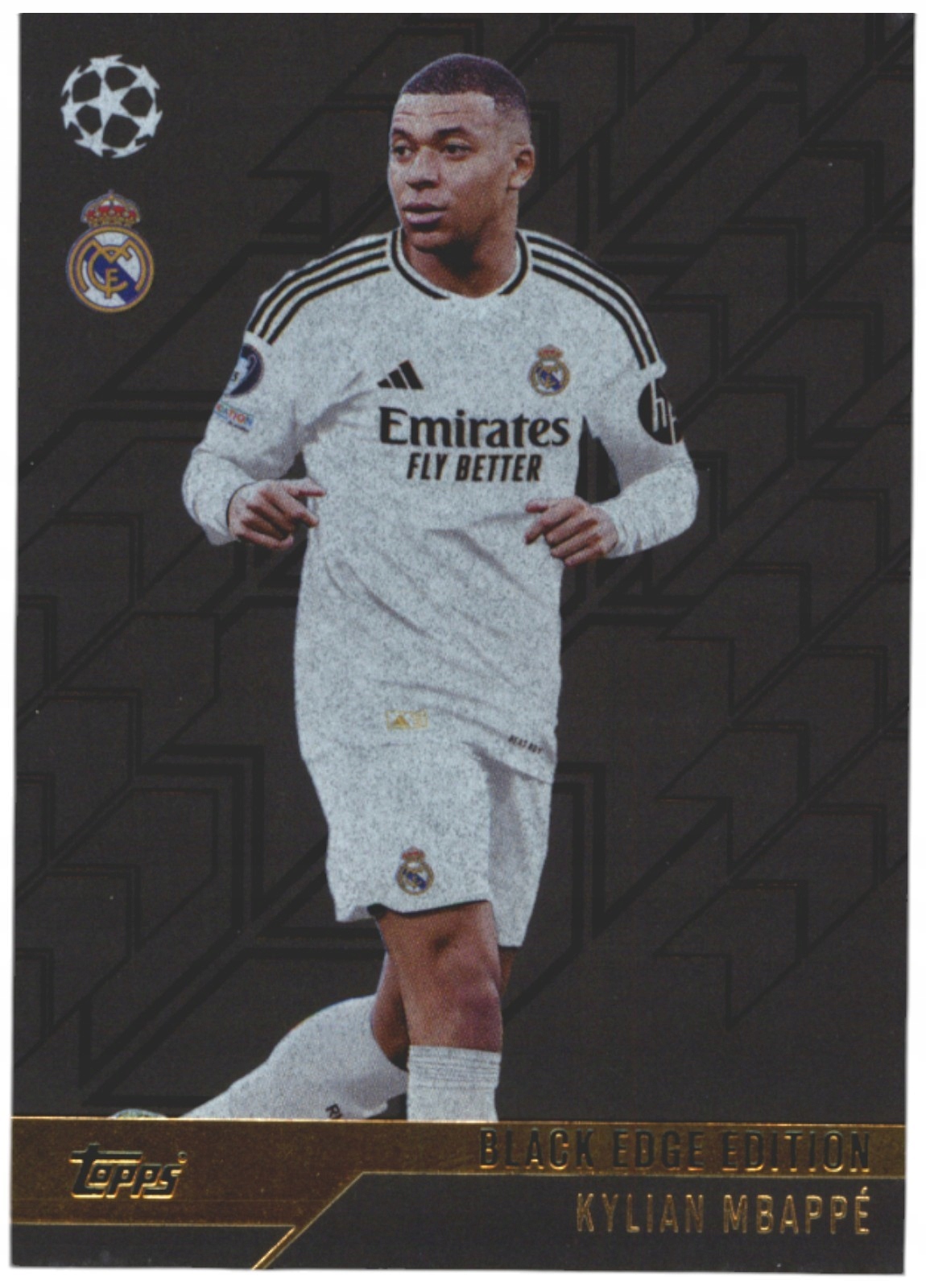 TOPPS MATCH ATTAX 2024-2025 BLACK EDGE EDITION BE7 KYLIAN MBAPPE REAL ...