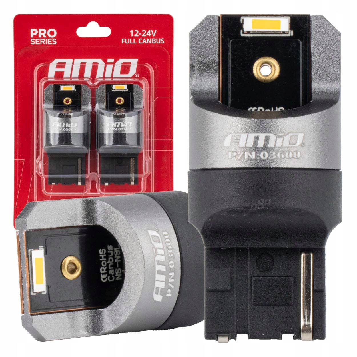 Żarówki LED FULL CANBUS PRO WY21W 2x1860 SMD pomarańczowe 12V 24V AMIO ... Żarówki LED FULL CANBUS PRO WY21W 2x1860 SMD pomarańczowe 12V 24V AMIO ...